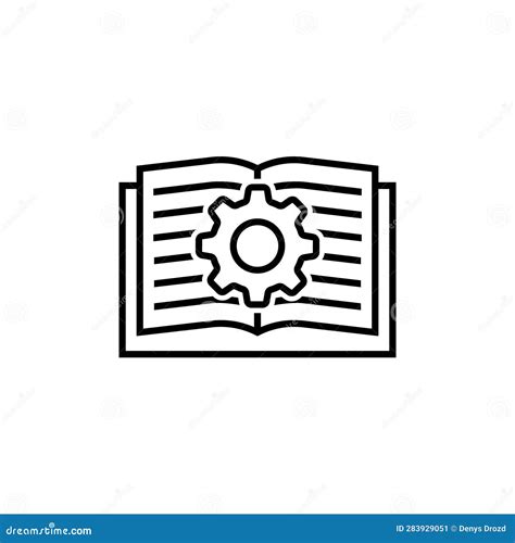 Document Vector Icon Technical Documentation Illustration Sign Manual Symbol Stock Vector