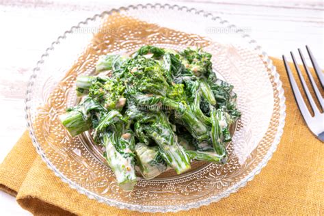 菜の花のわさびマヨネーズ和えの写真素材 Fyi07700180 ストックフォトの Qlean Market（キュリンマーケット）