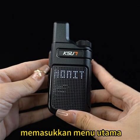 KSUN HT M6 Handy Talky Two Way Radio Wireless Copy 2 Unit Black Mini