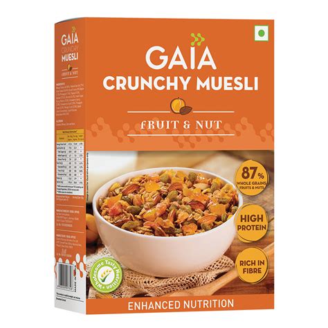 Buy Gaia Crunchy Millet Muesli Chocolate And Cranberry Online