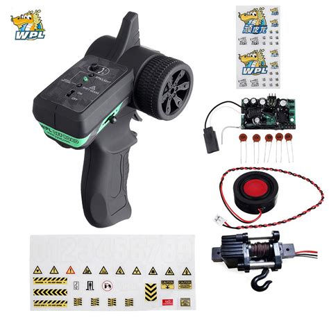 Wpl Remote Control Sound System V3 Transmitter With Winch Upgrade Diy Receiver Board Horn