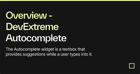 Overview Devextreme Autocomplete Codesandbox