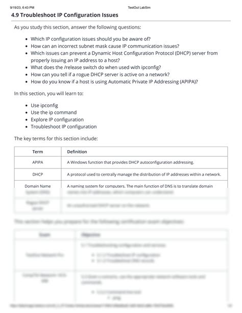 SOLUTION Troubleshoot Ip Configuration Issues Studypool