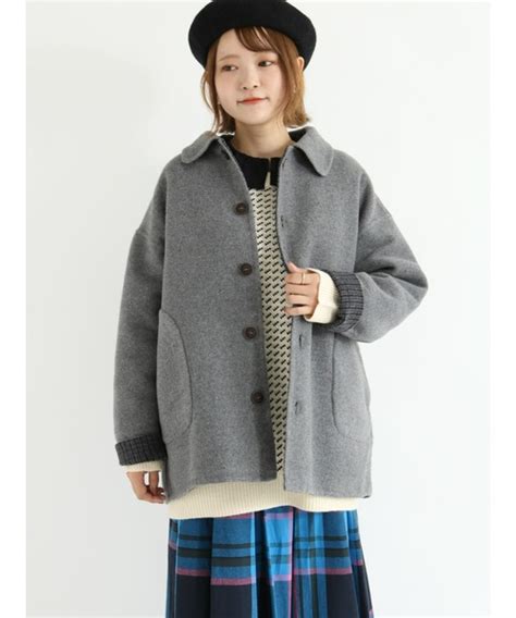 Samansa Mos2（サマンサ モスモス）の「ダブルフェイスリバーシブルショートコート（その他アウター）」 Wear