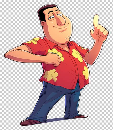 Glenn Quagmire Cartoon Man In Floral Shirt Png Clipart Animation