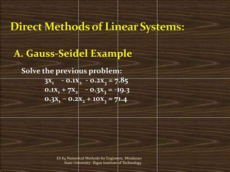 PPT Solution Of Systems Of Linear Equations PowerPoint Presentation Free Download ID