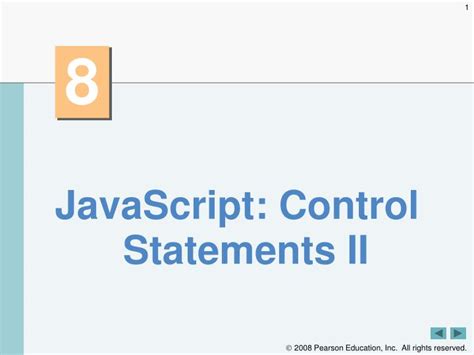 Ppt Javascript Control Statements Ii Powerpoint Presentation Free