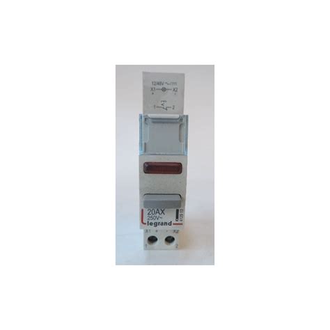 Poussoir Modulaire Double Fonction Voyant 1 NF LED Rouge 12 48V 1