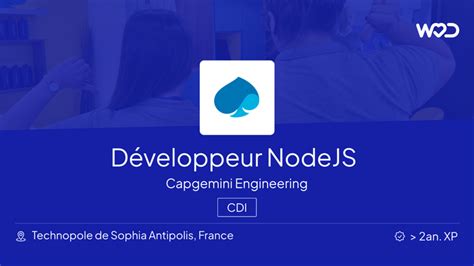 Développeur NodeJS Capgemini Engineering IT job