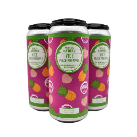 Wild Barrel Vice Peach Pi 4pk 16oz Can 52 Abv Bevmo Bevmo