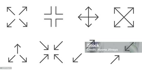 Full Screen Icon Interface Menu Cursor Bitton Application Size Control Pointer Web Ui Line