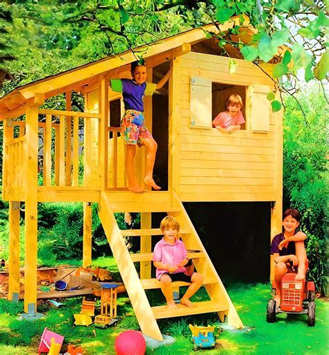 Деревянный каркасный игровой домик для детей подробные чертежи