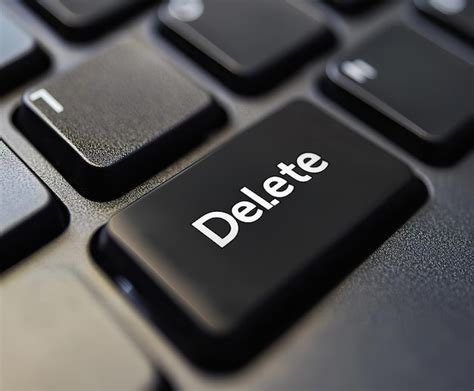 Closeup Of A Black Keyboard With A Delete Key In Focus Ai Generated Image Premium Ai Generated