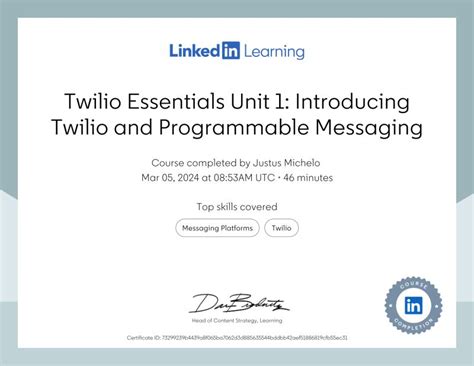 Justus Michelo On Linkedin Certificate Of Completion