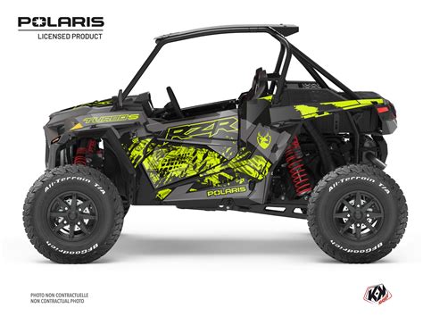 Polaris Rzr Turbo S Utv Chaser Graphic Kit Yellow Kutvek