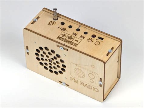 Fm Radio Receiver Diy Kit Wood Canaduino