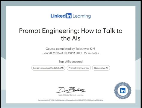 Tejeshwar K M On Linkedin Promptengineering Ai Linkedinlearning