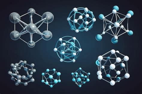 Premium Photo Molecular Structures Displayed In 3d Vector