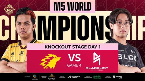ENG M5 Knockouts Day 1 ONIC Vs BLCK Game 4 YouTube