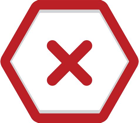 Incorrect Sign Hexagon 36652826 Vector Art At Vecteezy