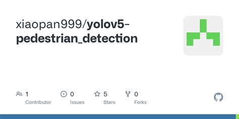 Yolov5 Pedestrian Detection Train Py At Main · Xiaopan999 Yolov5 Pedestrian Detection · Github