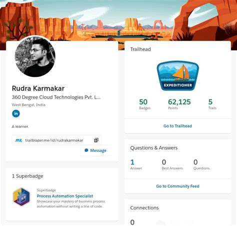 Rudra Karmakar On Linkedin Salesforce Trailhead Trailblazer