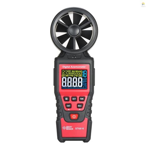 Anemometer Smart Sensor St6816 Handheld Digital Anemometer Wind Speed