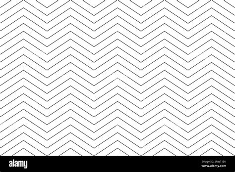 Zigzag Thin Ine Seamless Pattern Black Horizontal Zig Zag Vintage