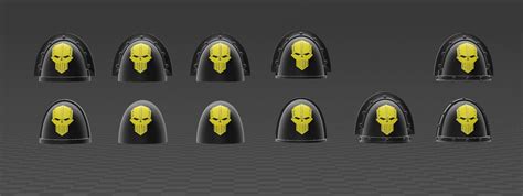 ⚔️ Iron Warriors Shoulder Pads Fummelfinger Edition・free 3d File For