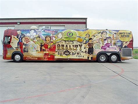 Vinyl Bus Wrap For Reality Bar Crawl Vinylwrap Bus Buswrap Bus