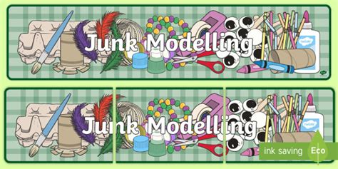 👉 Junk Modelling Display Banner Junk Modelling Eyfs