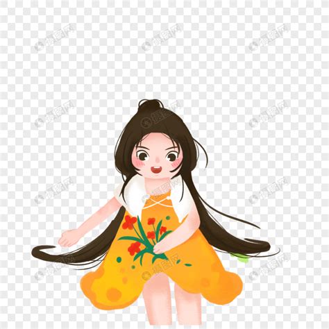 坐着的女孩元素素材下载 正版素材401229109 摄图网