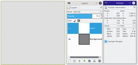 GIMP Is Not Combining Layers The Way That I Expected Graphic Design Stack Exchange