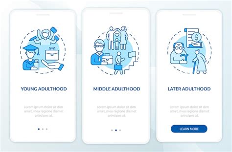 Premium Vector Software Development Onboarding Mobile Web Pages Template Responsive
