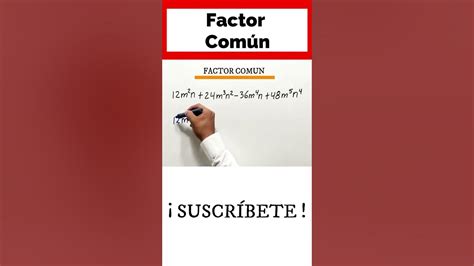 👉 Factor Comun Youtube