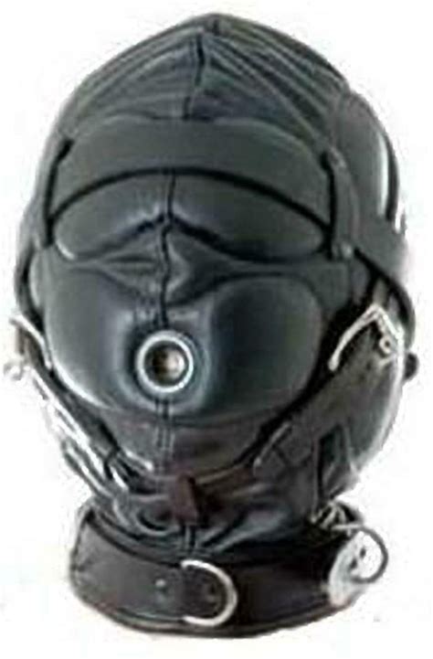 100 Genuine Leather Sensory Deprivation Bondage Hood Mask Made To
