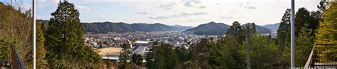 郡山城跡からの風景写真 広島県安芸高田市吉田町