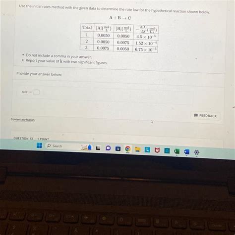 Solved Use The Initial Rates Method With The Given Data To Chegg Com