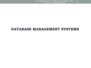 PPT Introduction To Database Management Systems DBMS PowerPoint Presentation ID