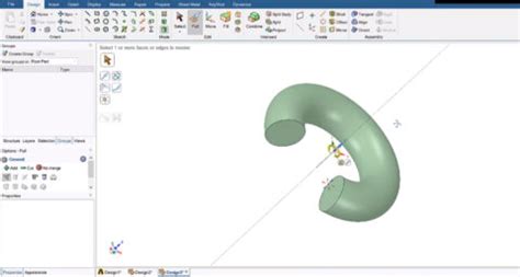 Ansys SpaceClaim Extrude Revolve Sweep Blend Loft CFD NINJA
