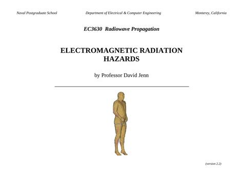 Pdf Electromagnetic Radiation Hazards Dokumentips
