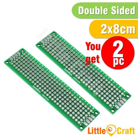 Single Double Sided Protoboard PCB Donut Board Universal 2x8 3x7 4x6
