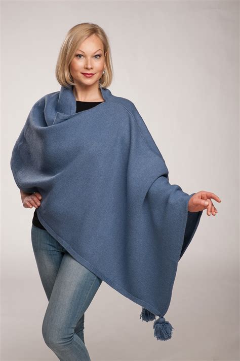 Poncho In Various Colors Tines Handmade Knitwear