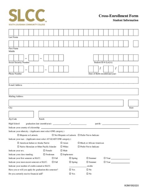 Fillable Online Cross Enrollment Authorization Form Fax Email Print