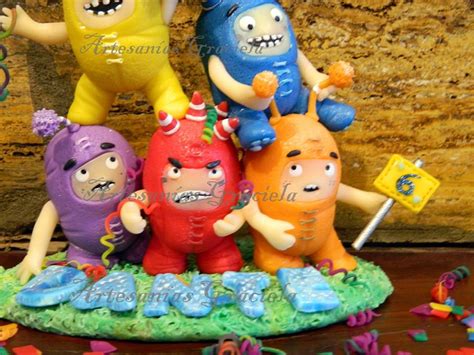 Artesanías Graciela Personajes Oddbods Fuse Zee Newt Slick Pogo