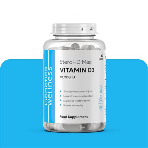 Sterol D Max Vitamin D3 10 000iu Genetics Wellness