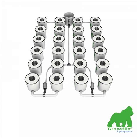 Hydroponics System Rdwc Pro 24 Pots 4 Rows