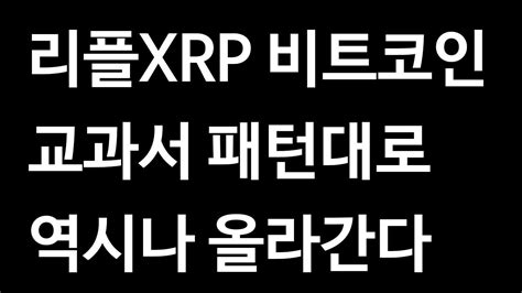 리플 Xrp 에이다 비트코인 이더리움 교과서 패턴대로 역시나 올라간다 Youtube