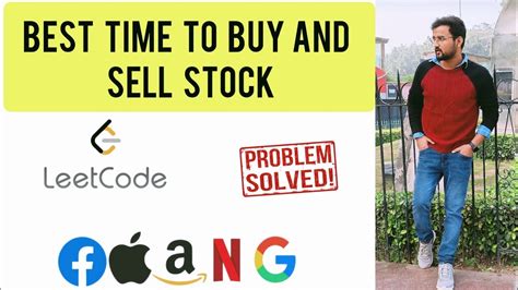 Best Time To Buy And Sell Stock 🔥 Leetcode Solution Youtube
