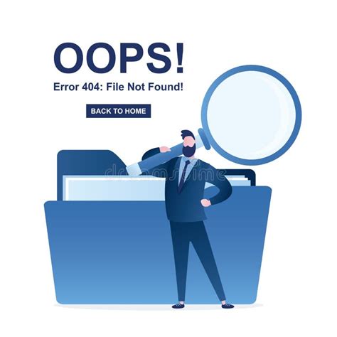 File Not Found Stock Illustrations 376 File Not Found Stock